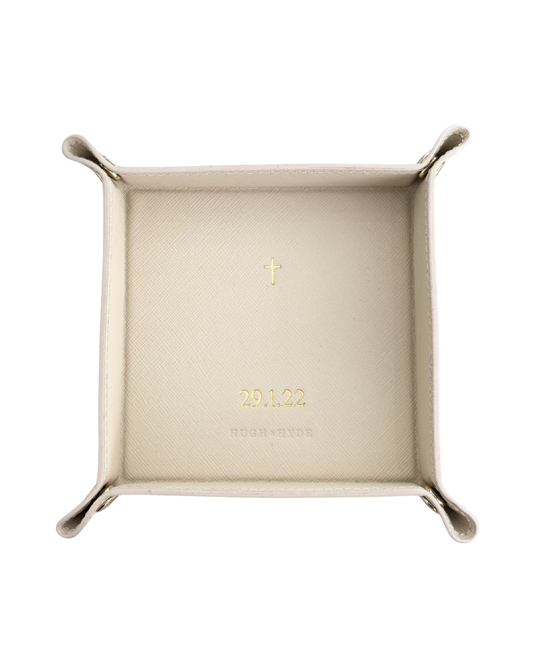 Trinket Tray - Oat – Hugh and Hyde - Personalised Leather Accessories
